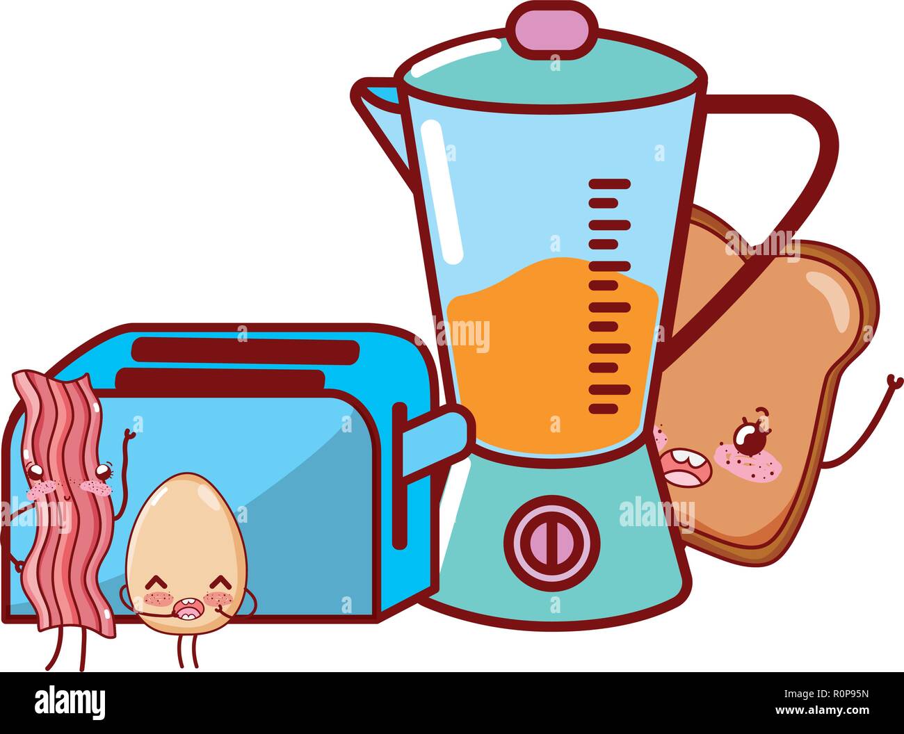 kitchenware and ingredients cartoon Stock Vector Image & Art - Alamy