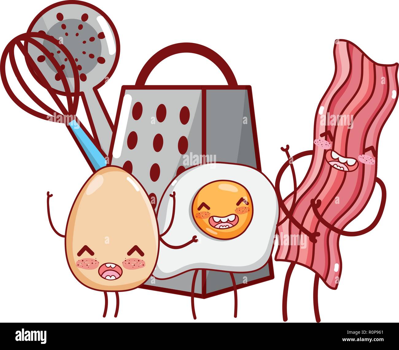 kitchenware and ingredients cartoon Stock Vector Image & Art - Alamy