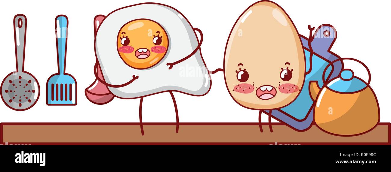 kitchenware and ingredients cartoon Stock Vector Image & Art - Alamy