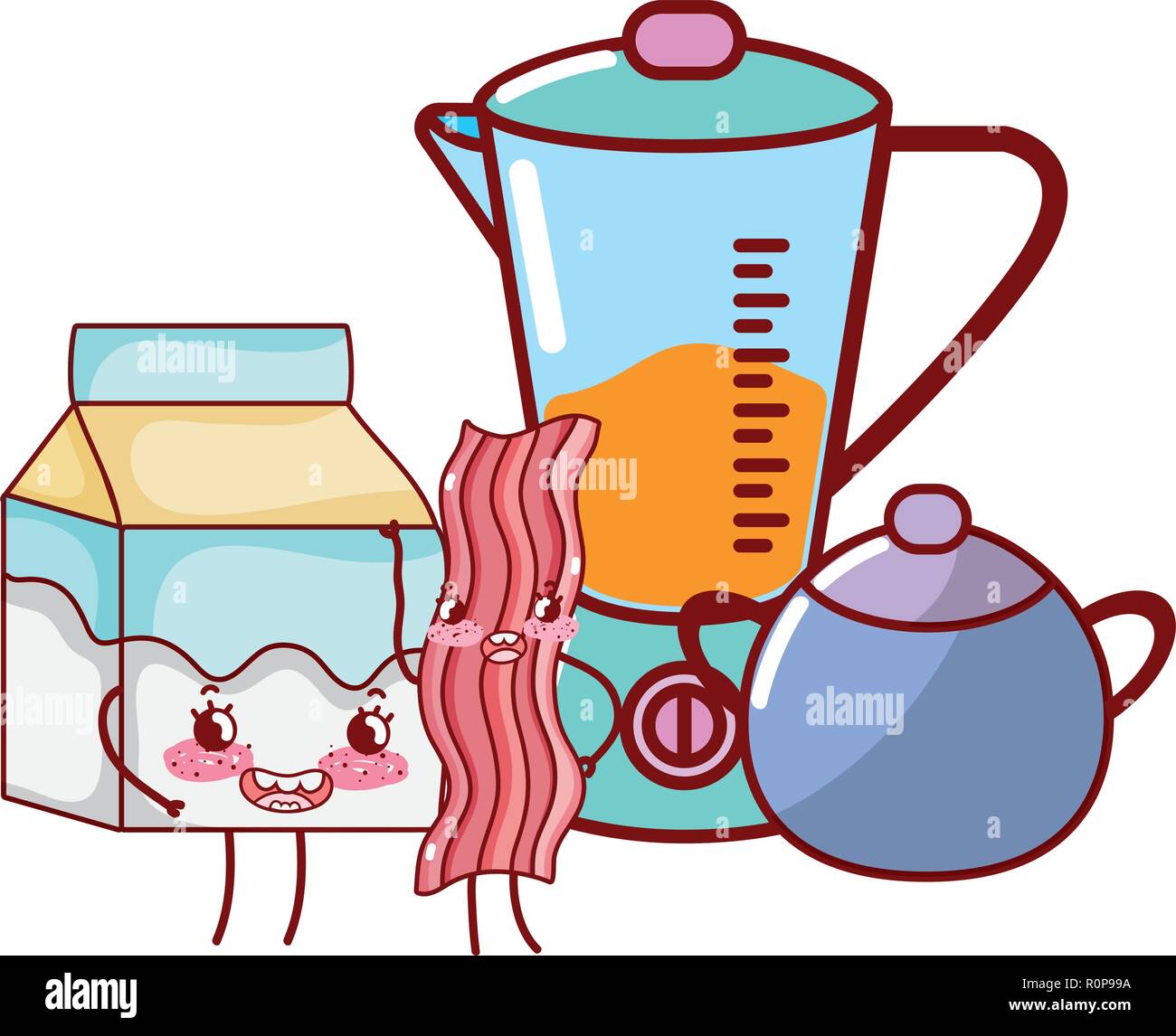 kitchenware and ingredients cartoon Stock Vector Image & Art - Alamy