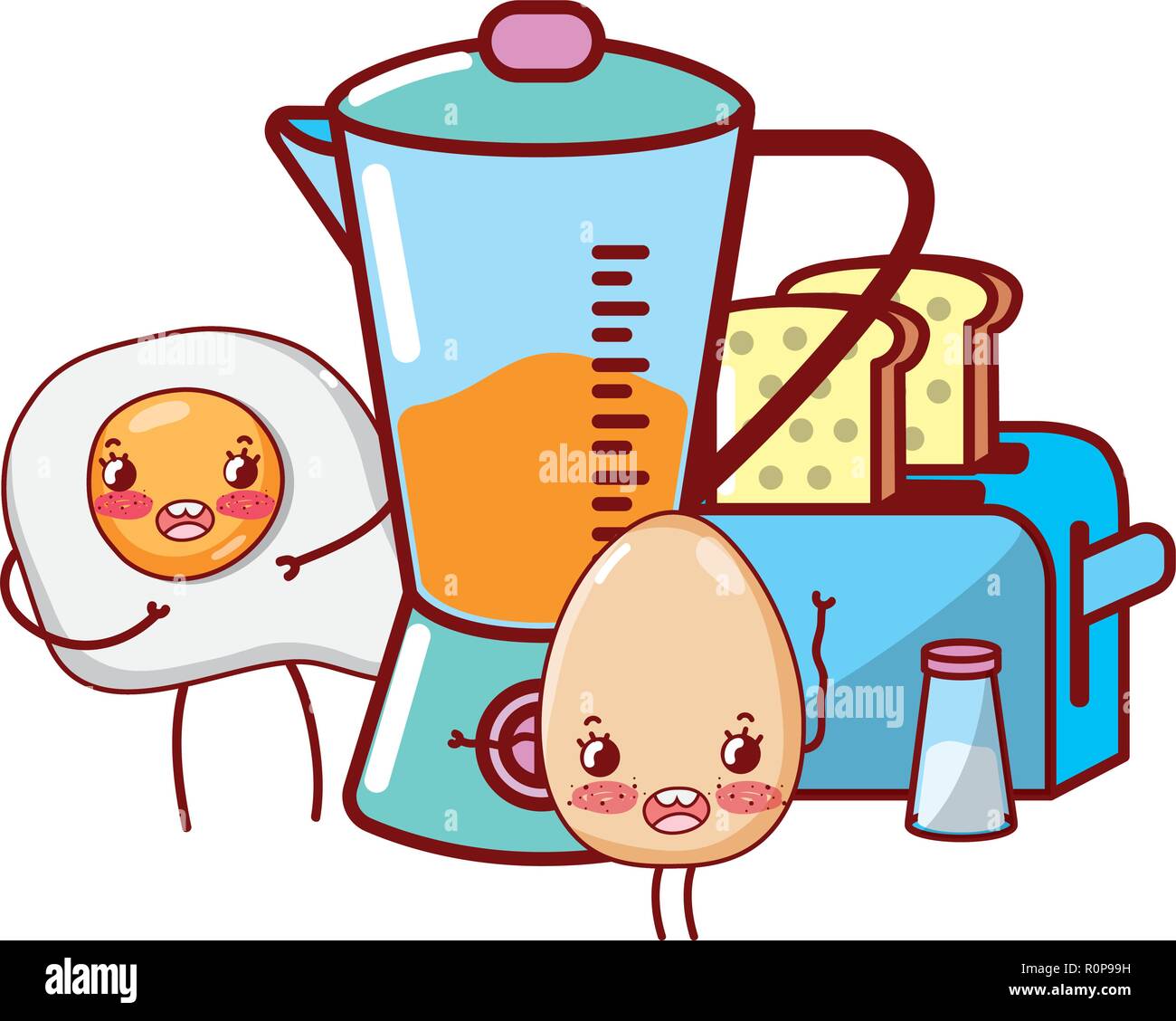 kitchenware and ingredients cartoon Stock Vector Image & Art - Alamy