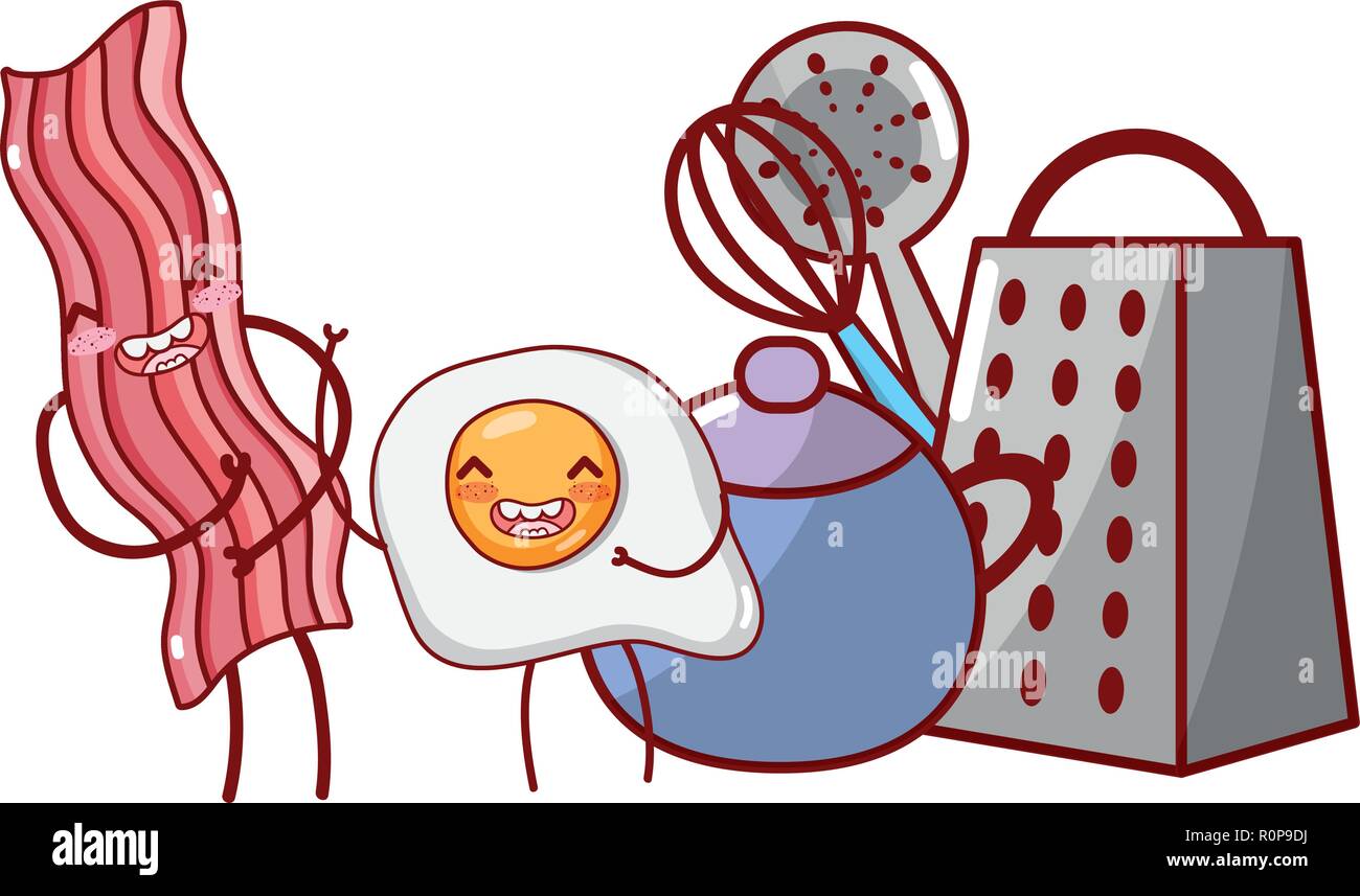 kitchenware and ingredients cartoon Stock Vector Image & Art - Alamy