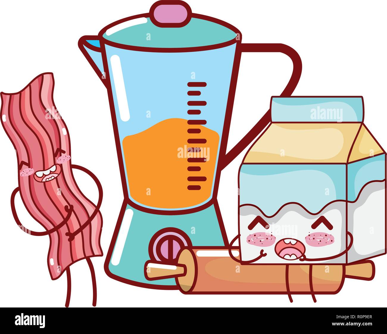 kitchenware and ingredients cartoon Stock Vector Image & Art - Alamy