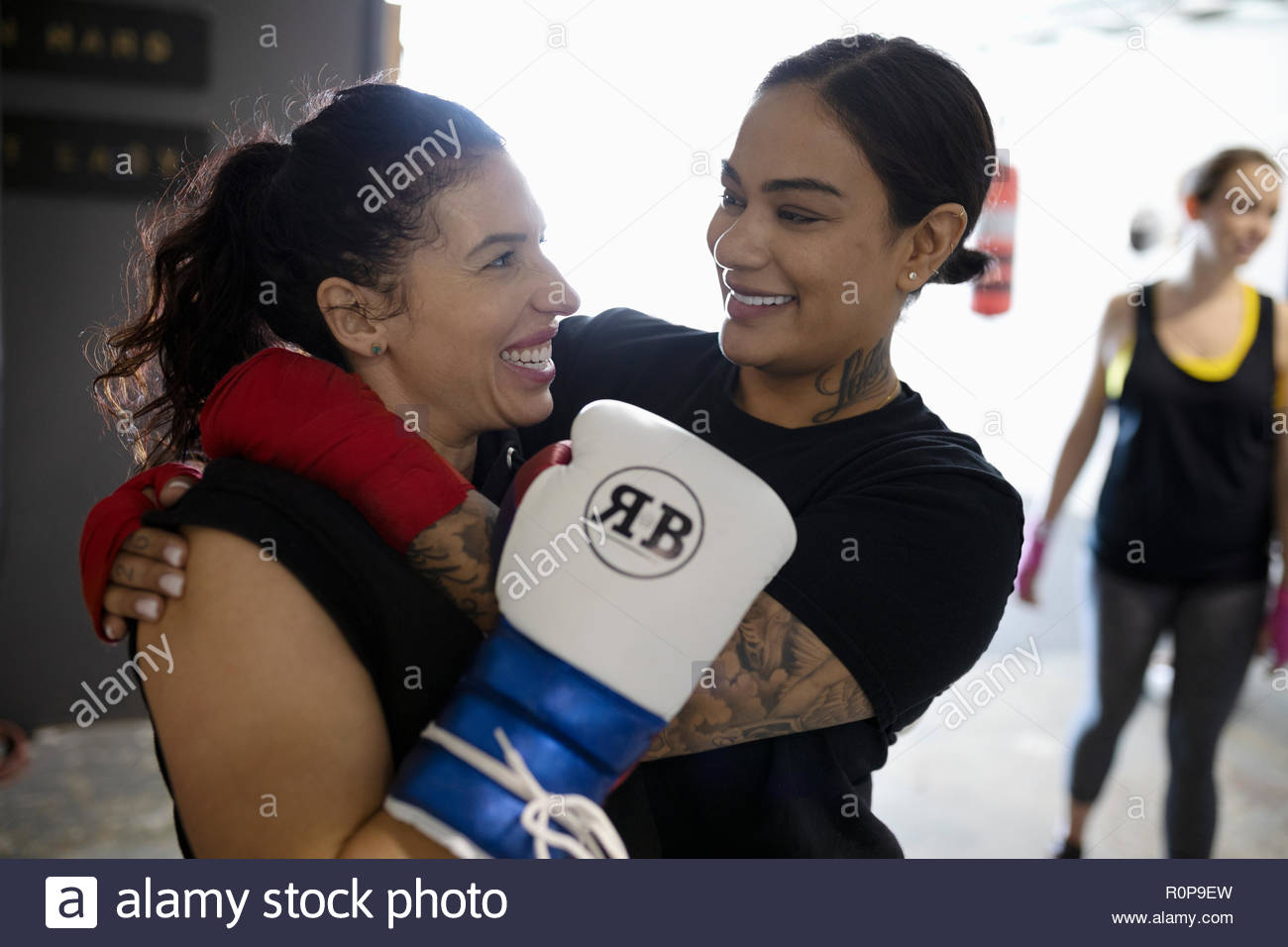 Happy female boxer hi-res stock photography and images - Alamy
