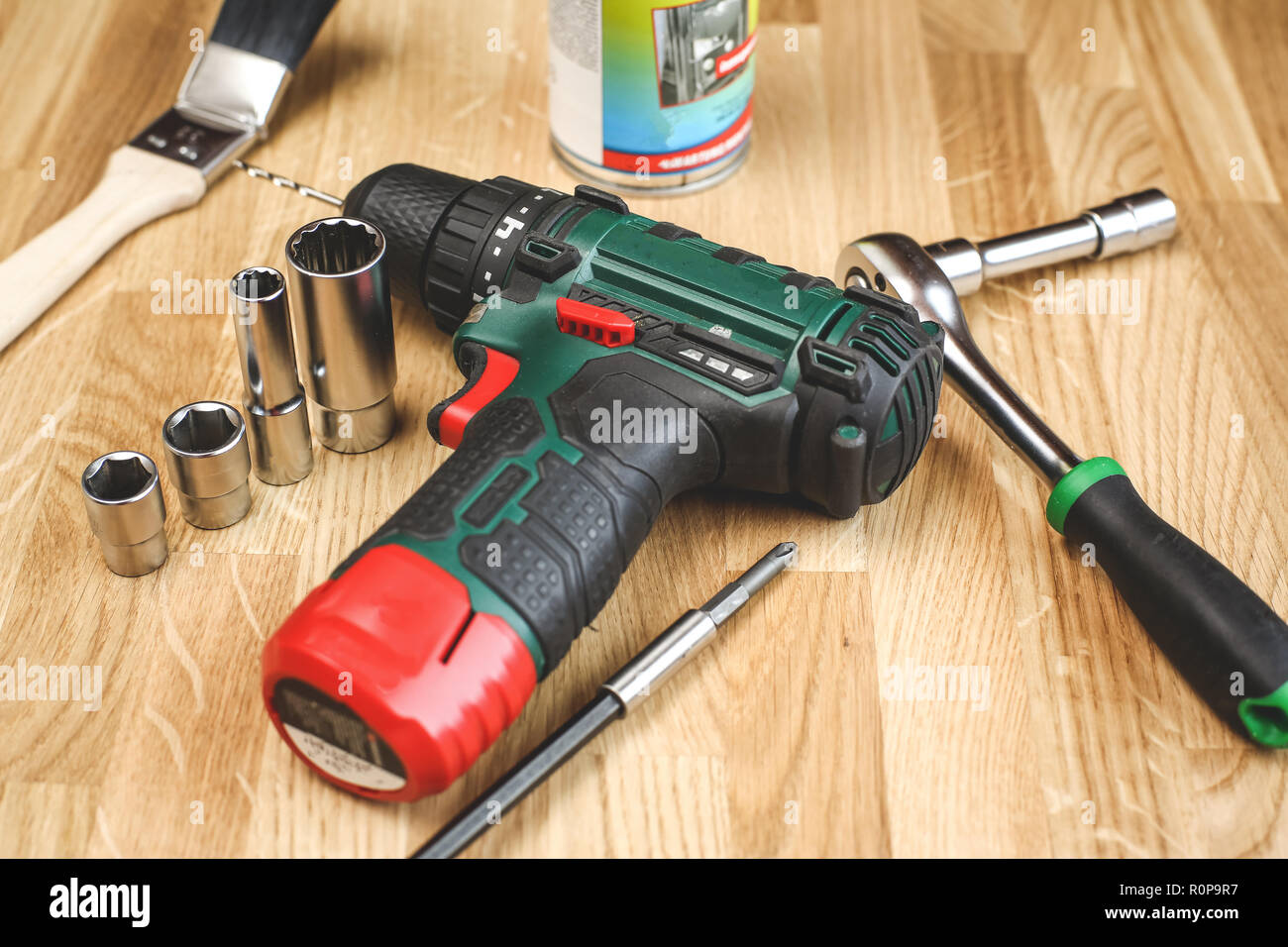 Construction Tools for creaive projecr Stock Photo - Alamy