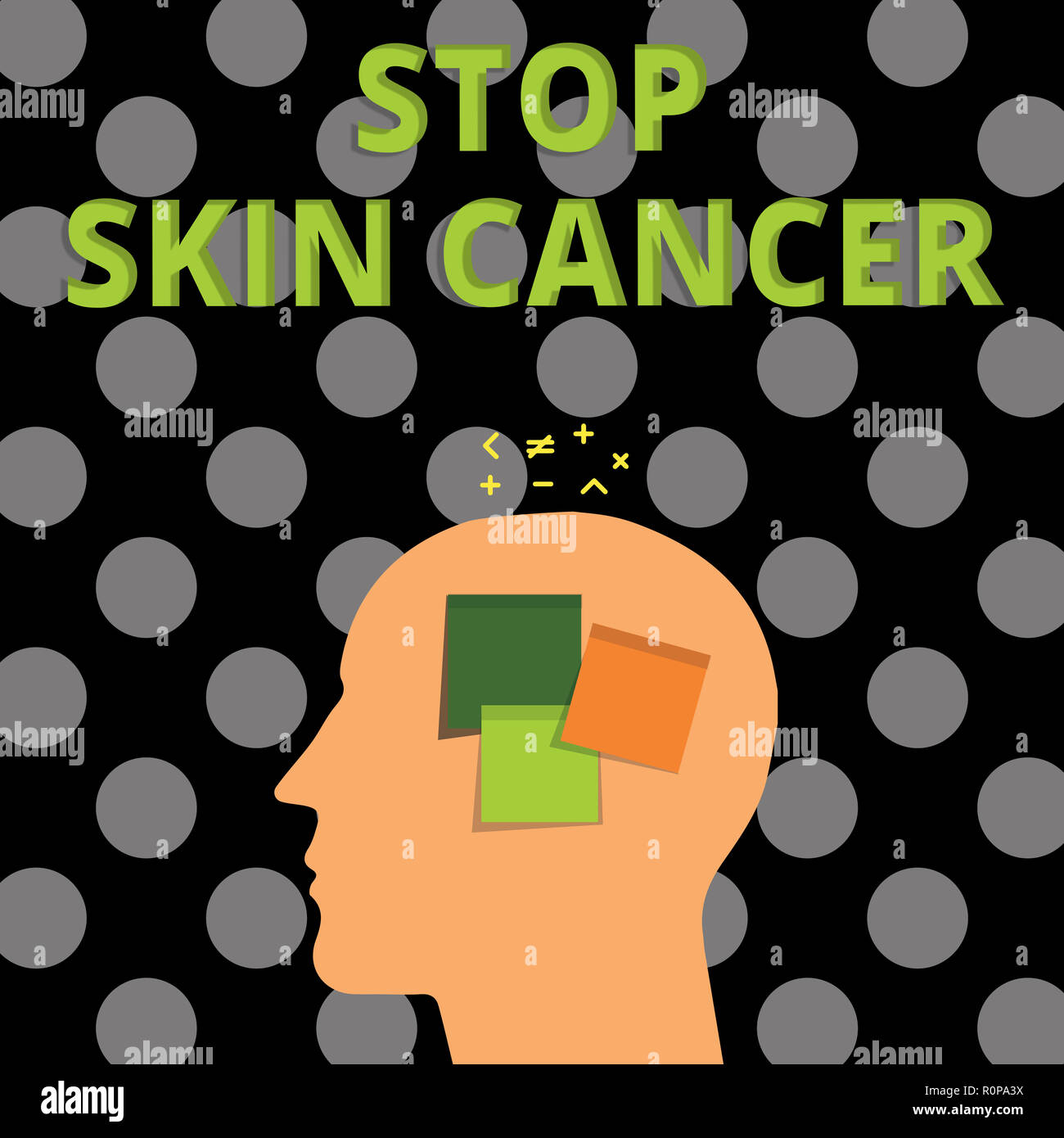 Handwriting text Stop Skin Cancer. Concept meaning Avoiding prolong ...