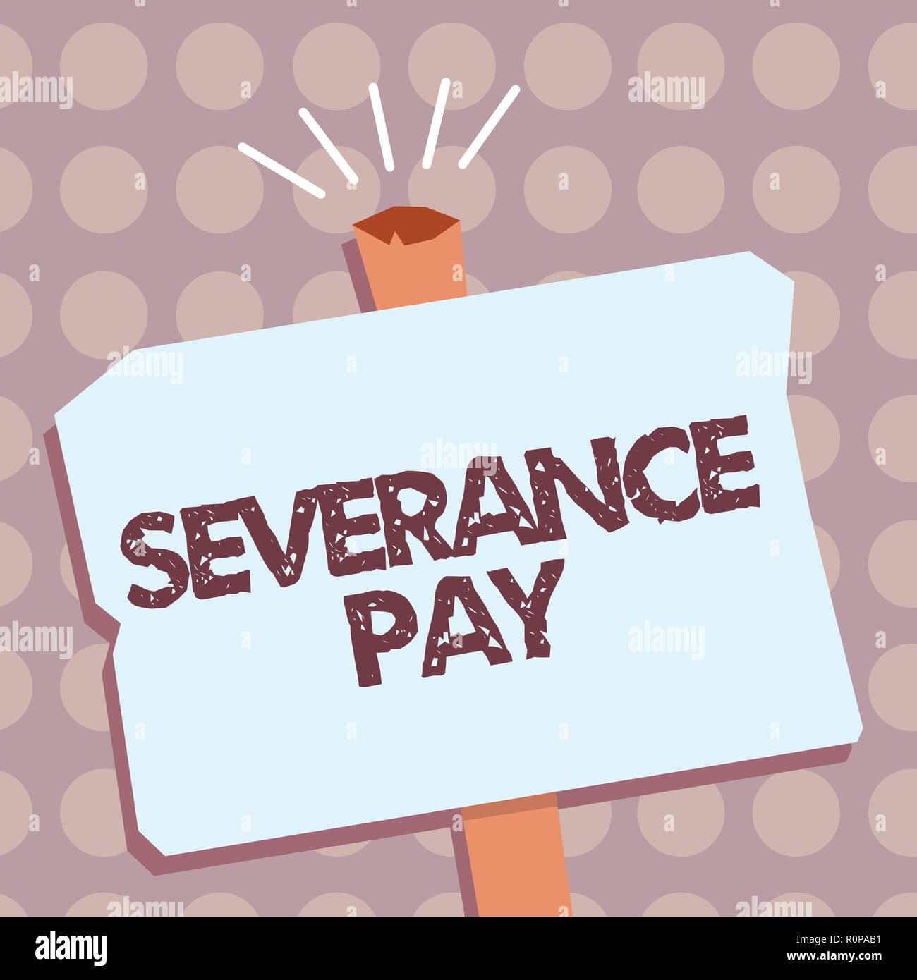 Conceptual hand writing showing Severance Pay. Business photo text ...