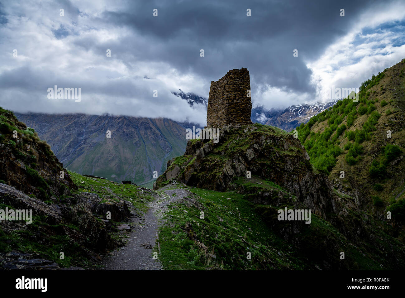 Stepantsminda a hill hi-res stock photography and images - Alamy