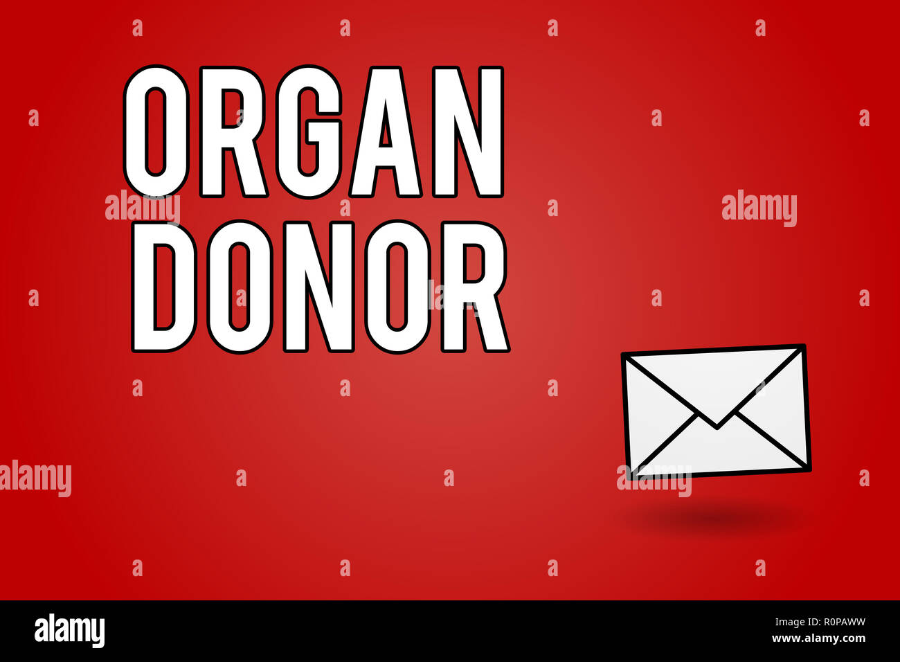 Handwriting text Organ Donor. Concept meaning A demonstrating who ...