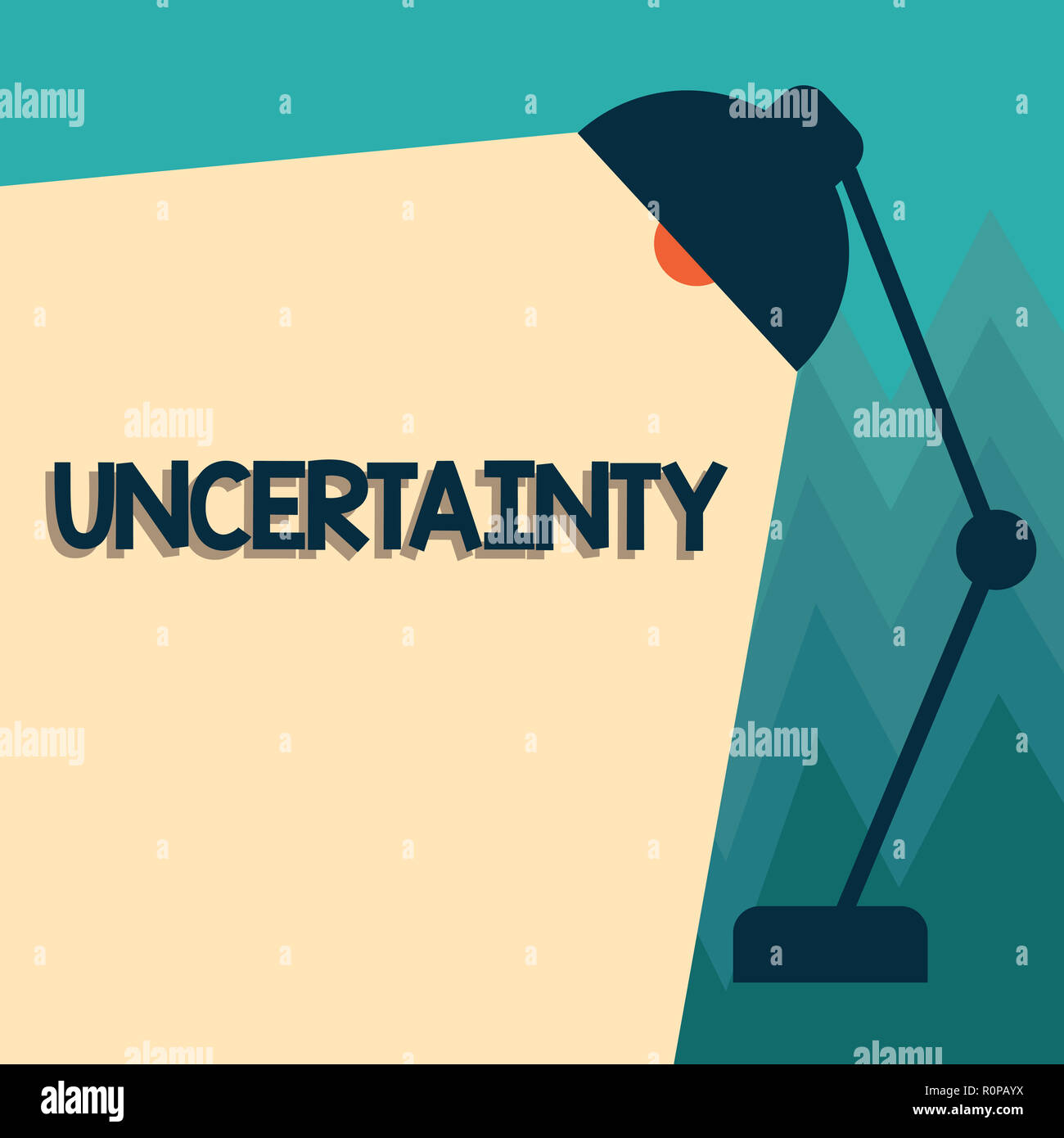 Conceptual hand writing showing Uncertainty. Business photo showcasing ...