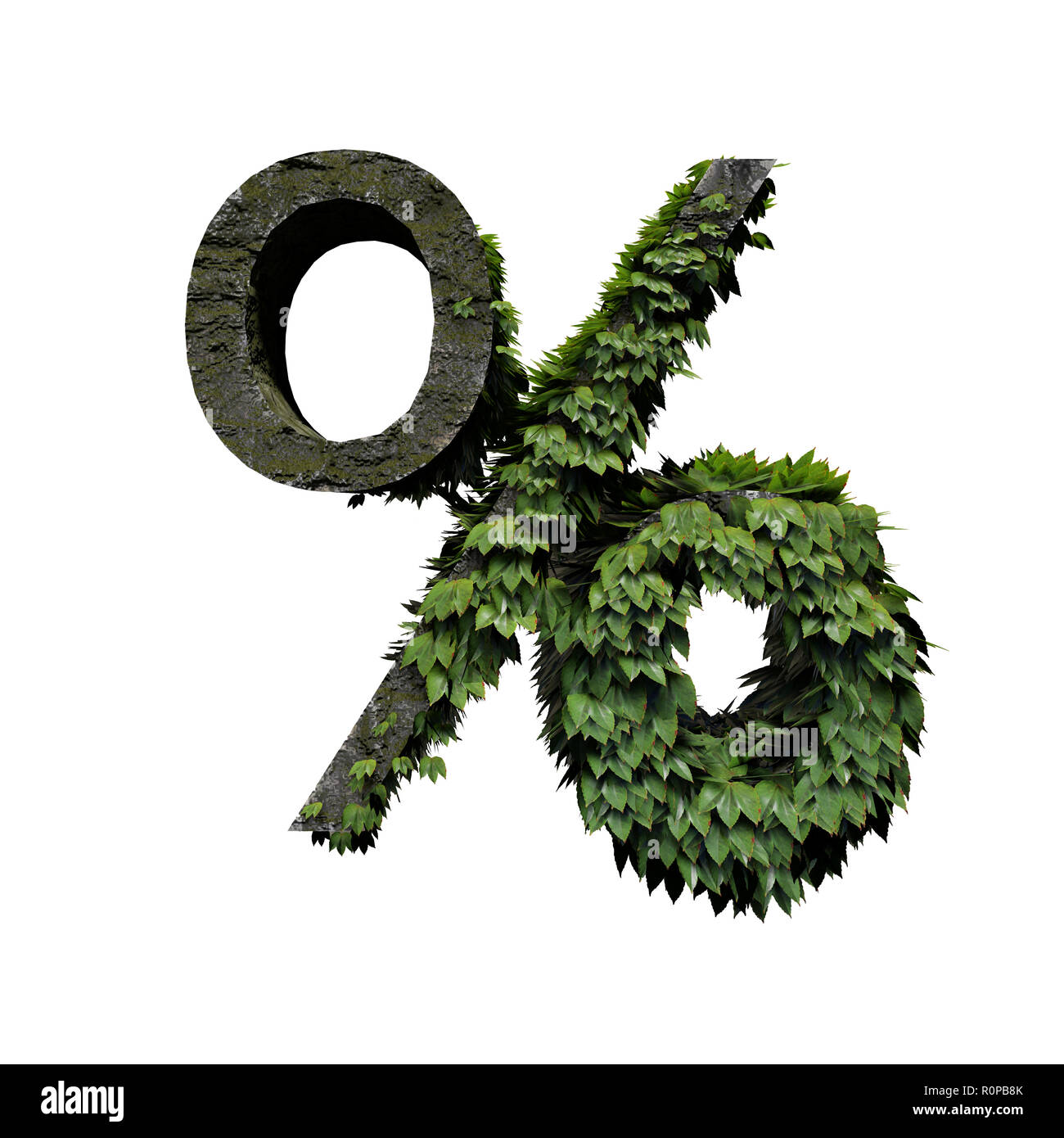 Stone foliage symbol, illustration Stock Photo - Alamy