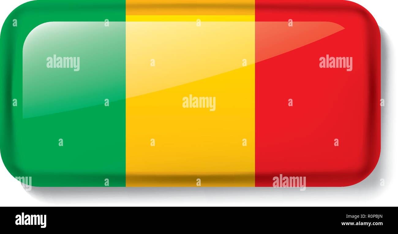 Mali flag, vector illustration on a white background Stock Vector Image ...