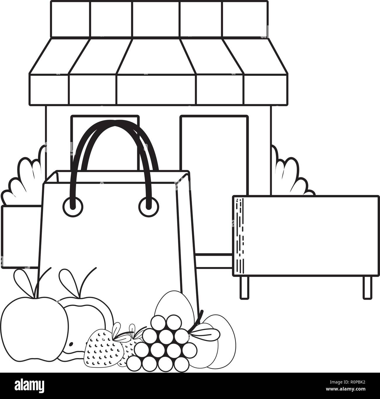 Products selection Black and White Stock Photos & Images - Alamy