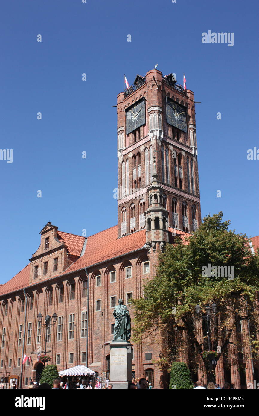 The tower of the Regional Museum in Torun in the Old Town Hall with the ...