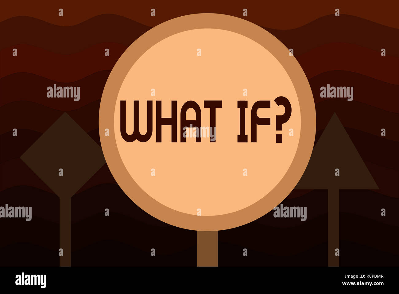 Handwriting text What If question. Concept meaning Study all ...