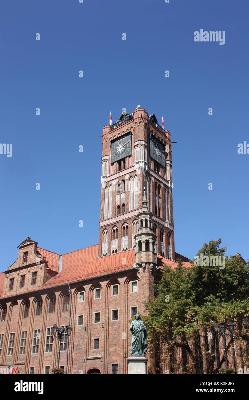 The tower of the Regional Museum in Torun in the Old Town Hall with the ...
