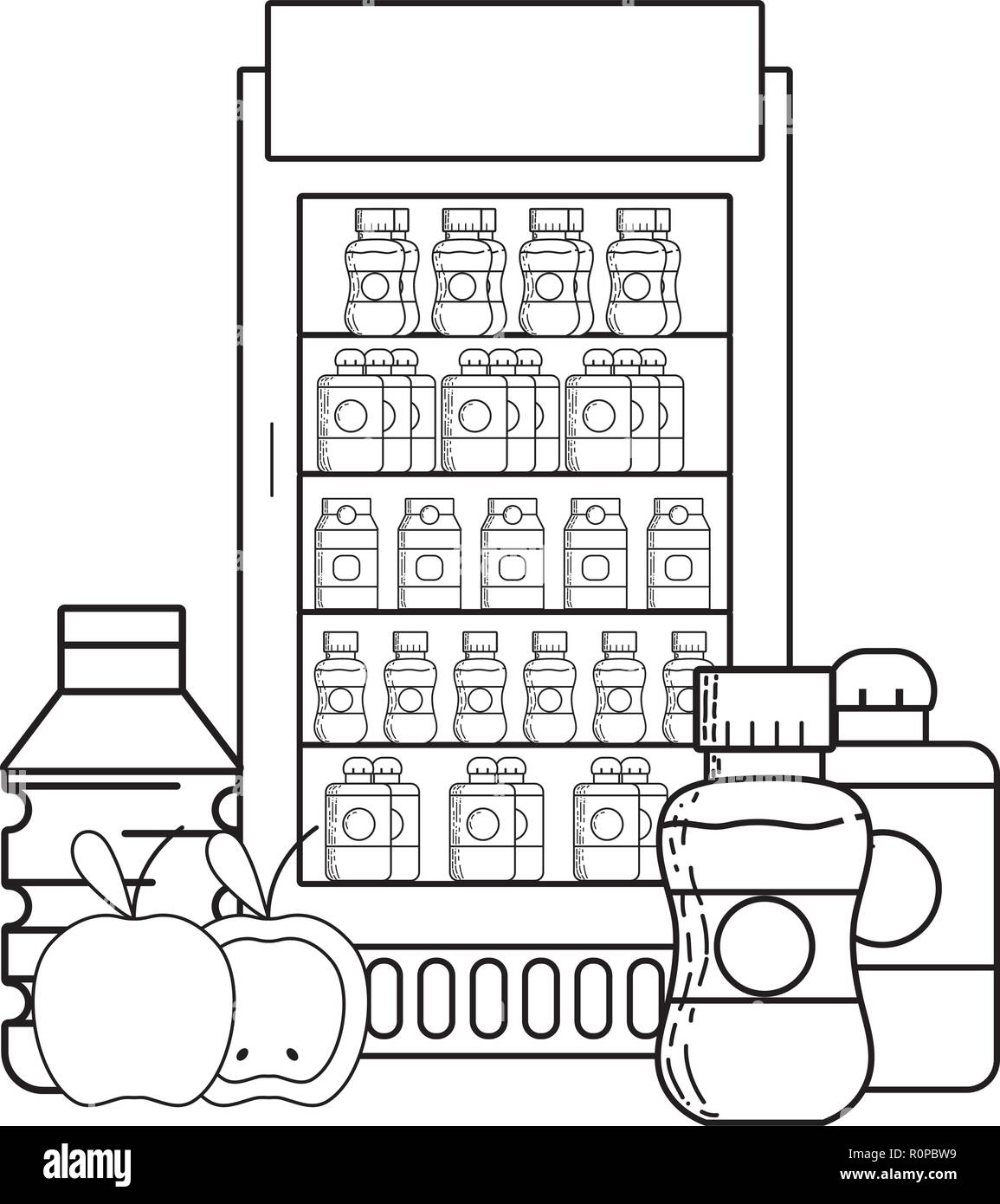 Vending machine service concept Stock Vector Images - Alamy