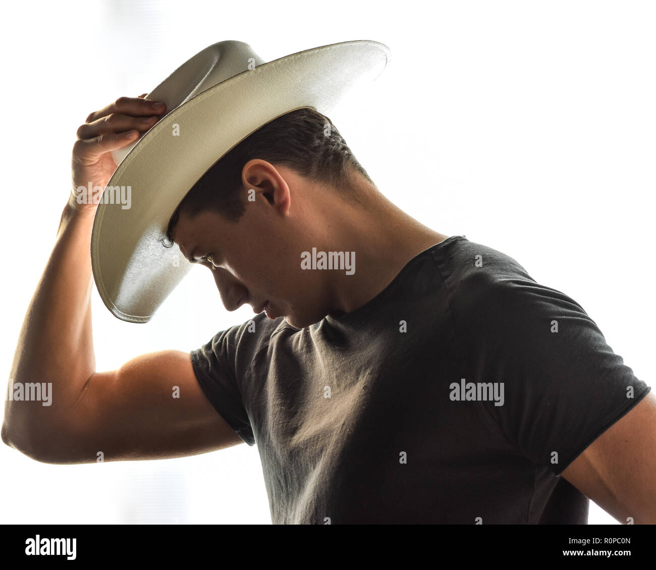 Canadian male model Stock Photo - Alamy