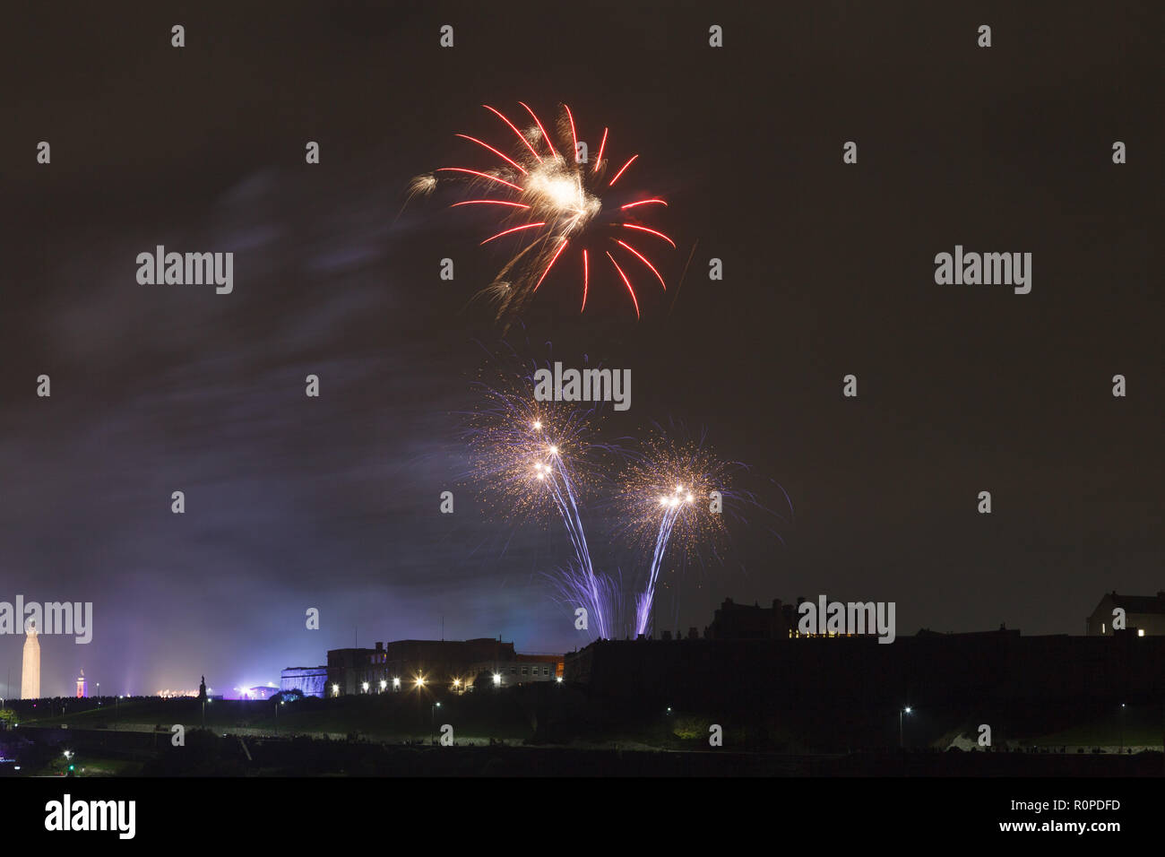 Plymouth lighthouse night hi-res stock photography and images - Alamy