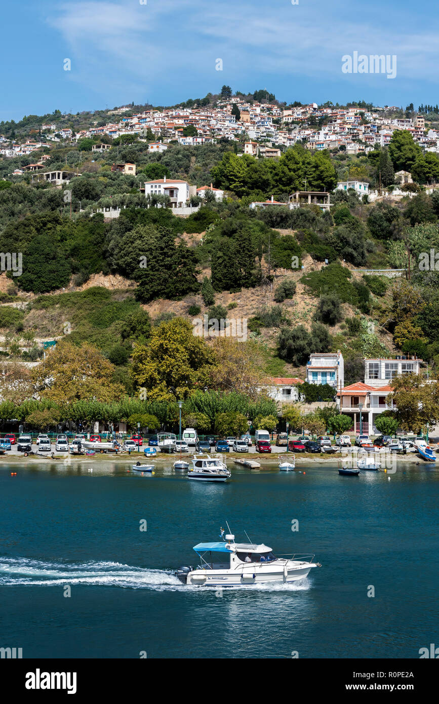 Glossa Village, Skopelos, Northern Sporades Greece Stock Photo - Alamy