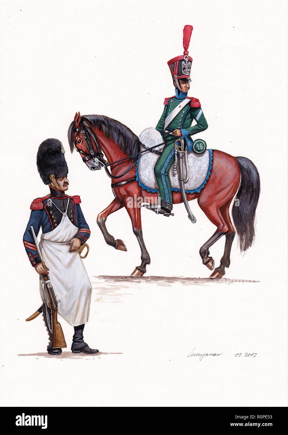 Napoleonic Horse Grenadier High Resolution Stock Photography and Images ...