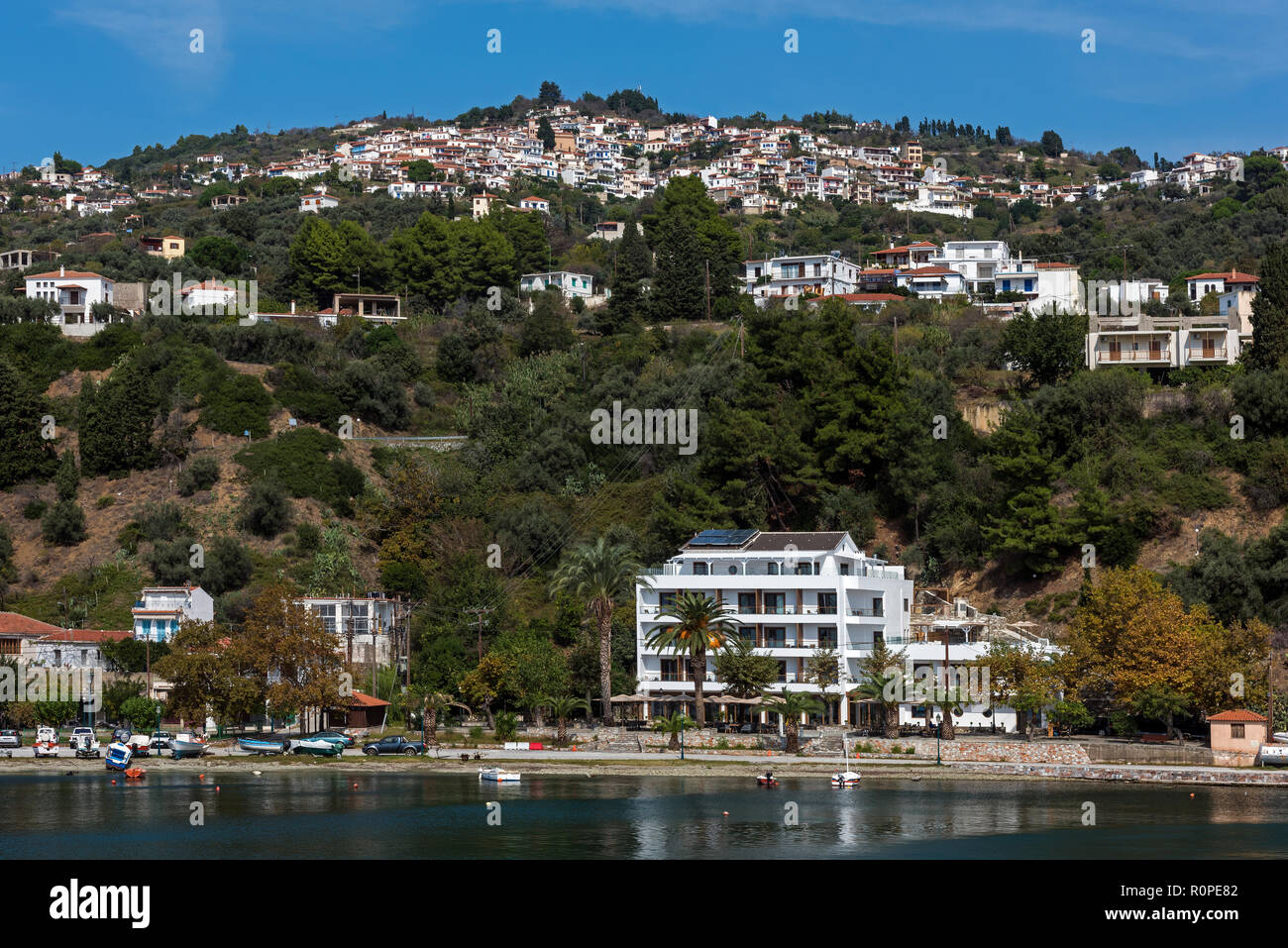 Glossa Village, Skopelos, Northern Sporades Greece Stock Photo - Alamy