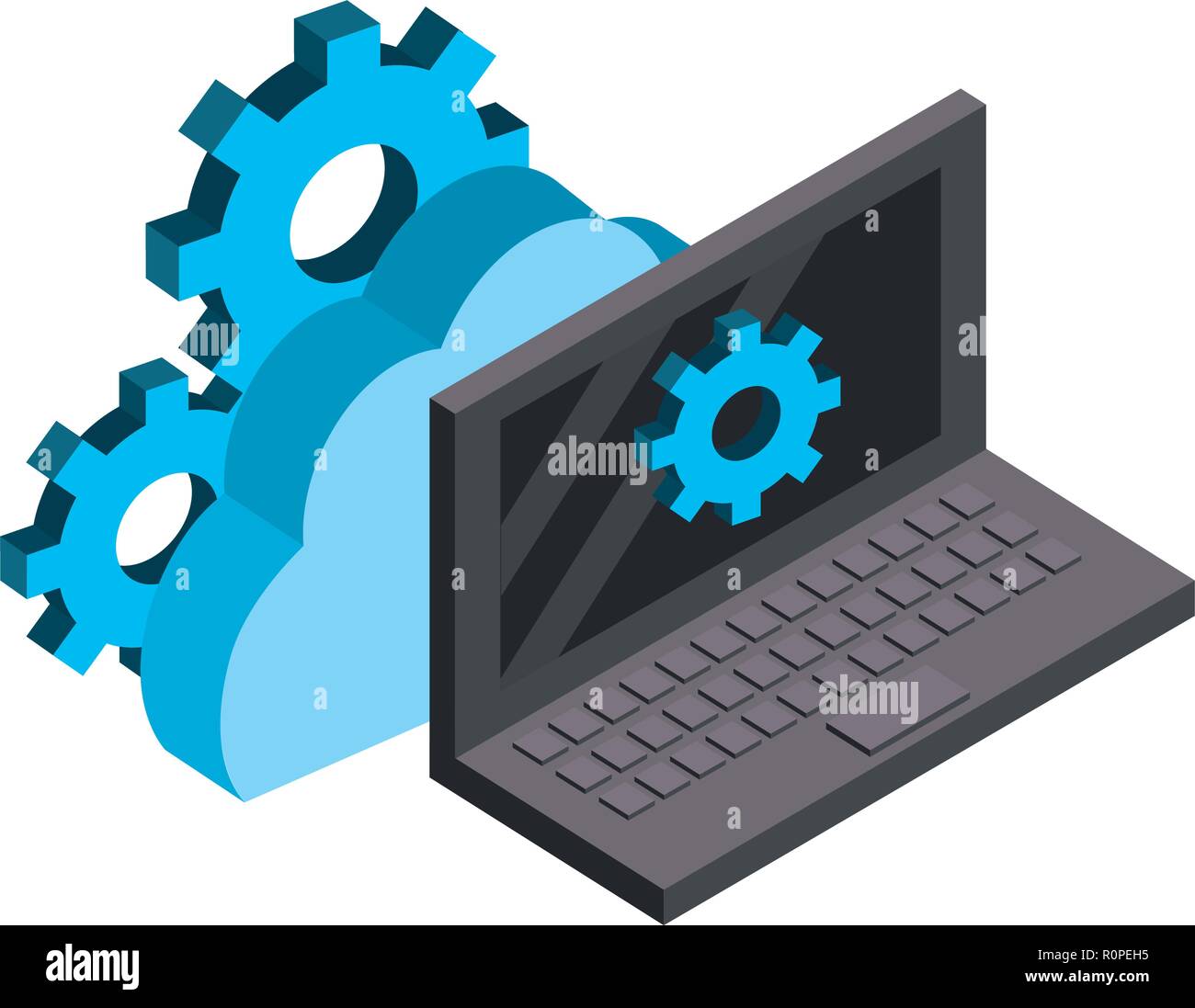 Cloud infrastructure settings Cut Out Stock Images & Pictures - Alamy