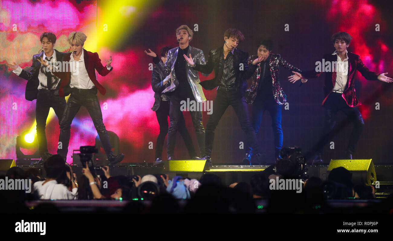 Seoul, South Korea. 7th November, 2018. S. Korean boy group BTS South ...