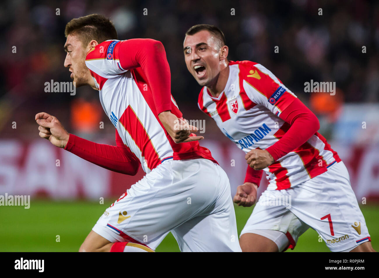 Belgrade, Serbia. 6th November, 2018. UEFA Champions League: Red Star ...