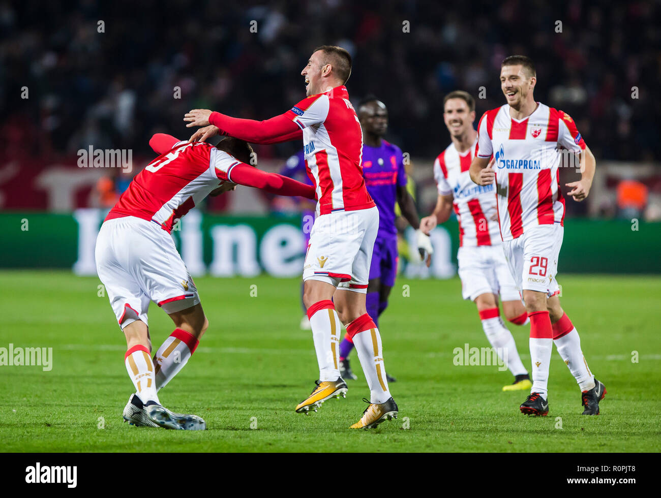 Belgrade, Serbia. 6th November, 2018. UEFA Champions League: Red Star ...