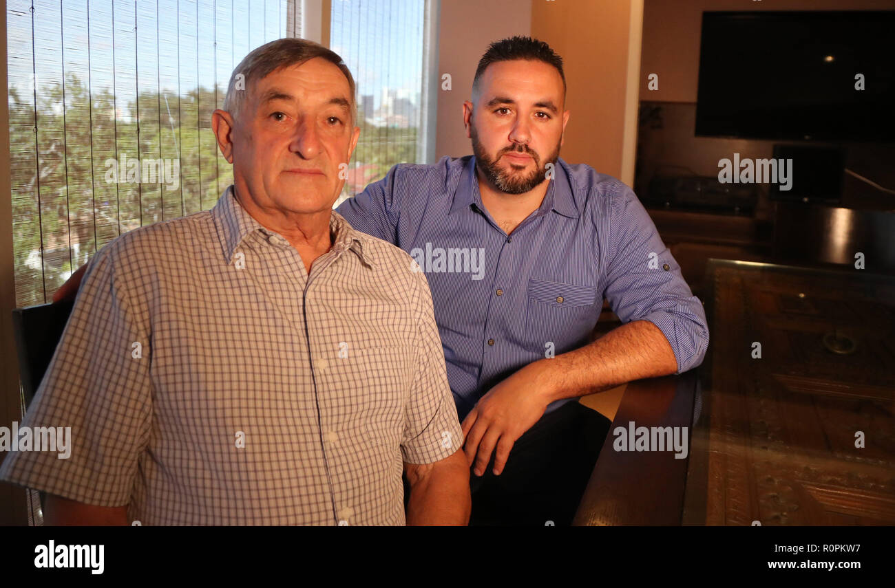 Miami, FL, USA. 8th Nov, 2017. Candido and Micheal Ibar, father and ...