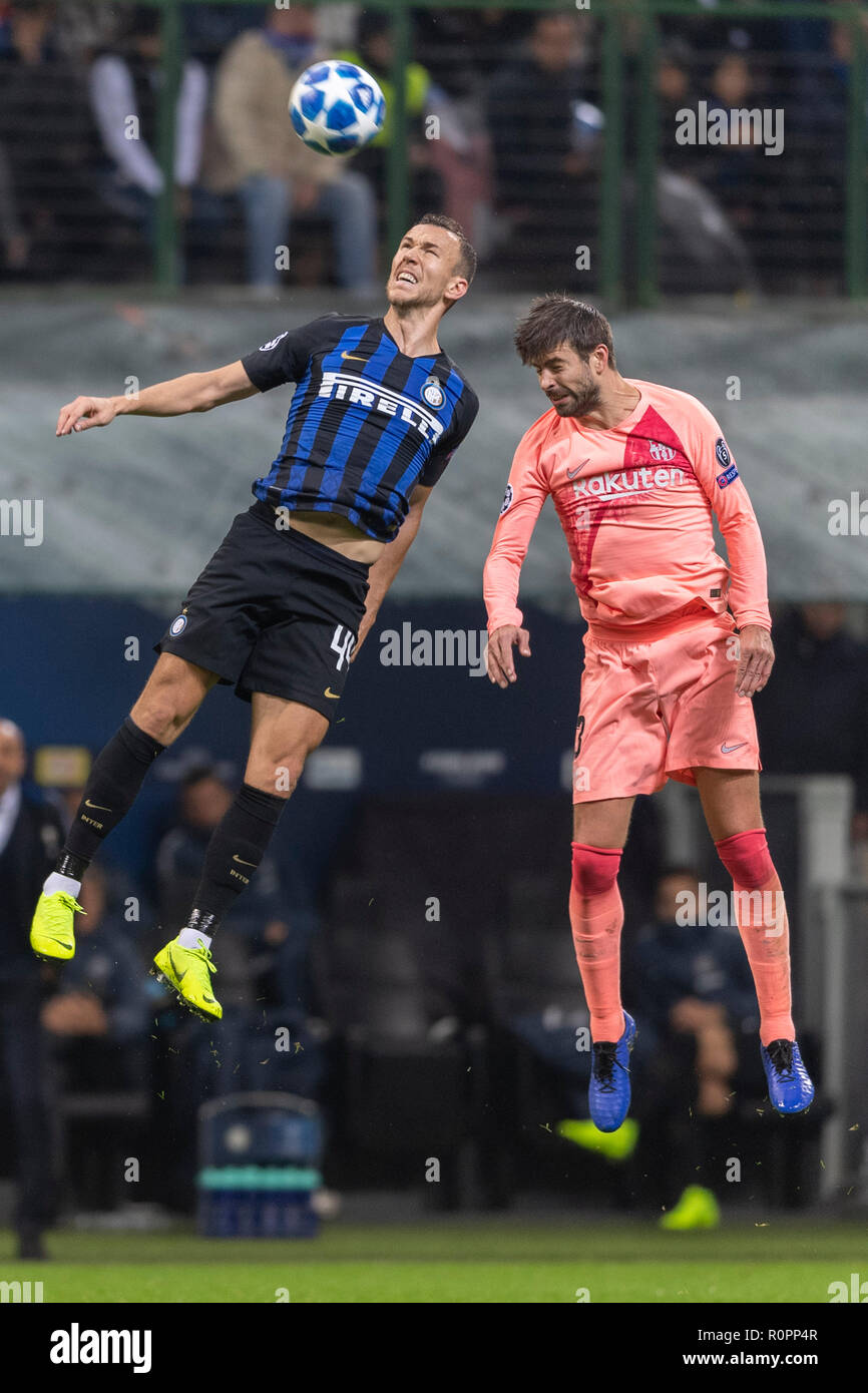 Ivan Perisic (Inter) Gerard Pique Bernabeu (Barcelona) during "Uefa ...