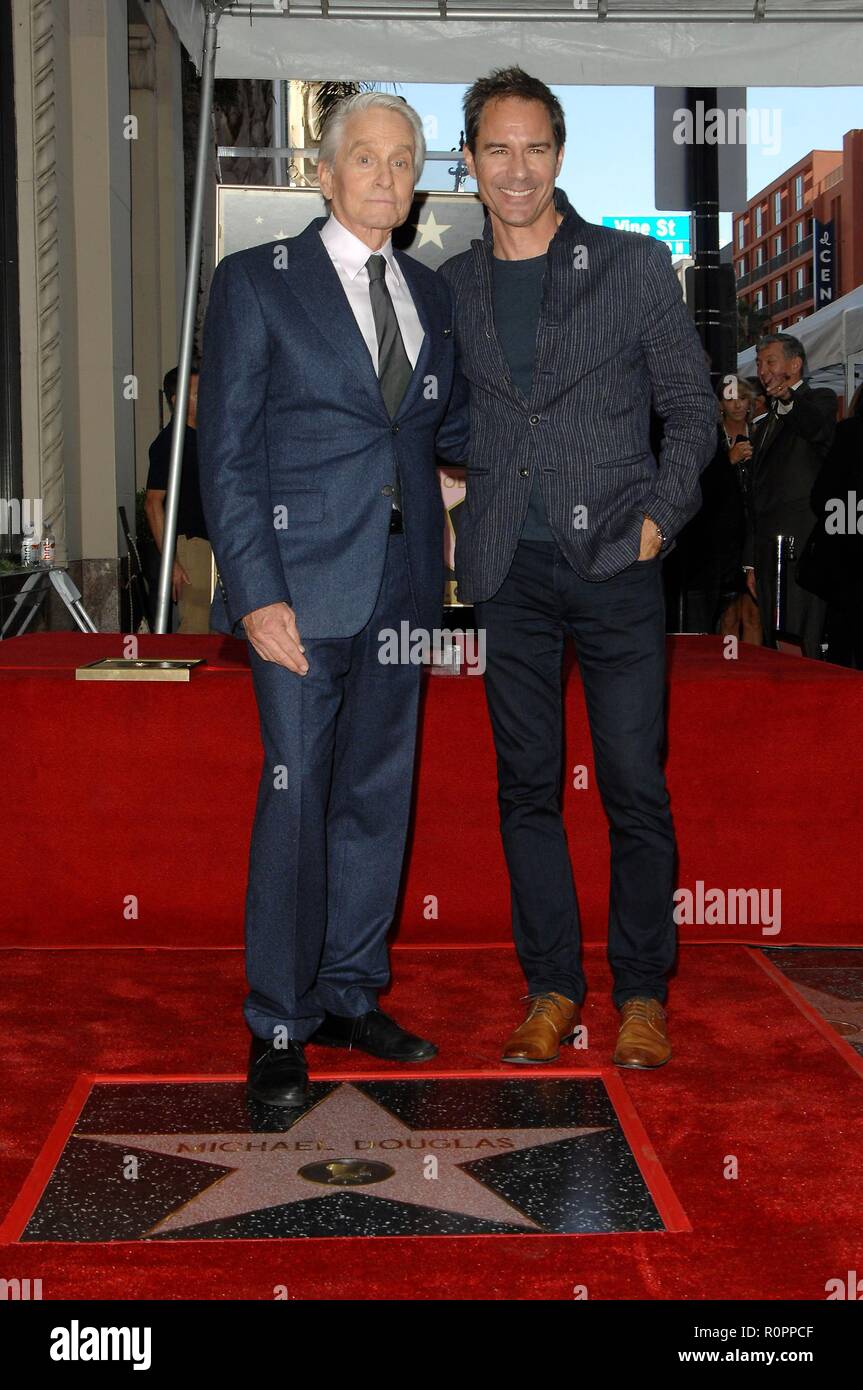Los Angeles, CA, USA. 6th Nov, 2018. Michael Douglas, Eric McCormack at ...