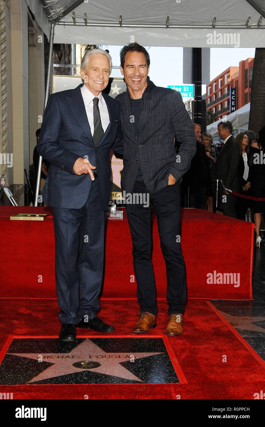Los Angeles, CA, USA. 6th Nov, 2018. Michael Douglas, Eric McCormack at ...