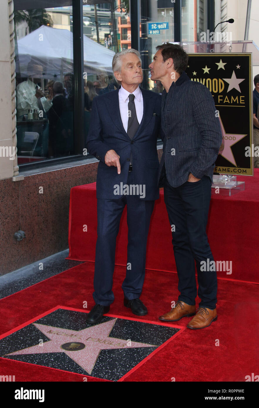 Hollywood, CA - November 06 Michael Douglas, Eric McCormack, Attends ...