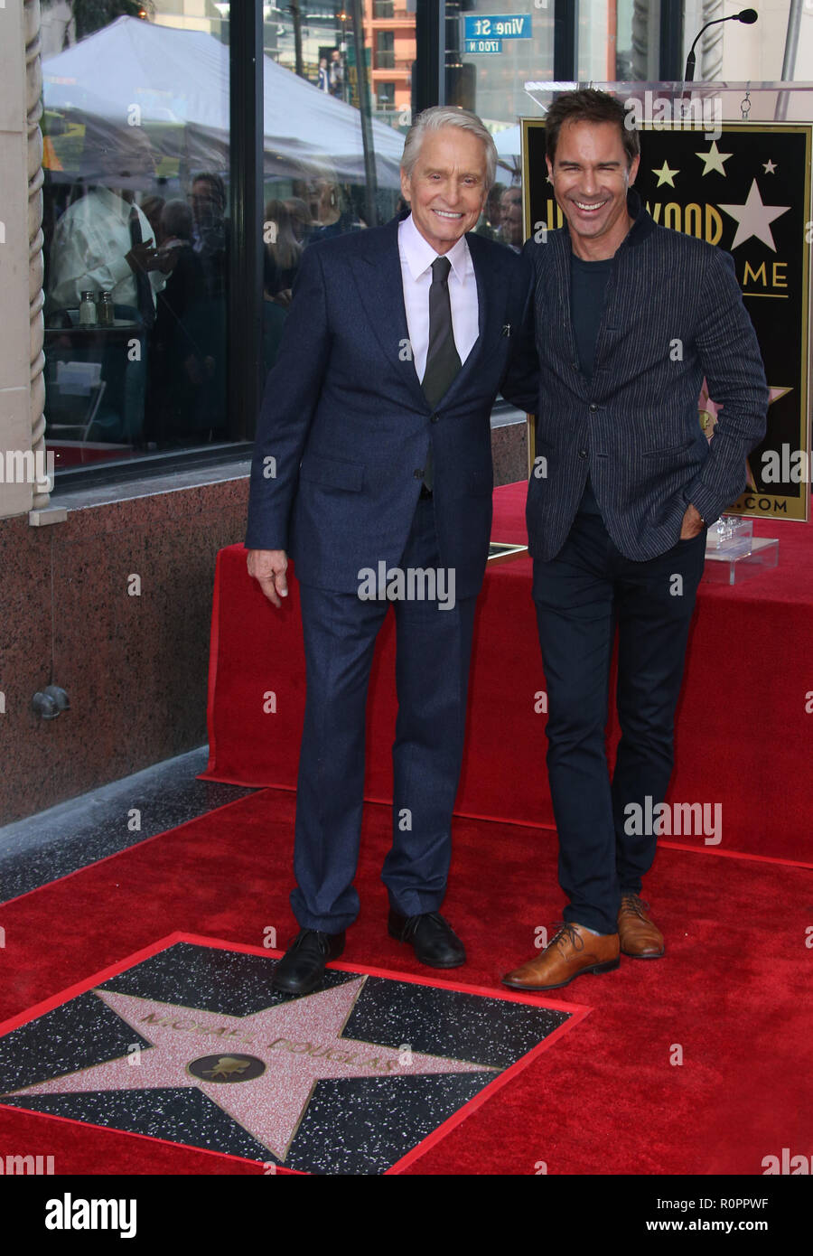 Hollywood, CA - November 06 Michael Douglas, Eric McCormack, Attends ...