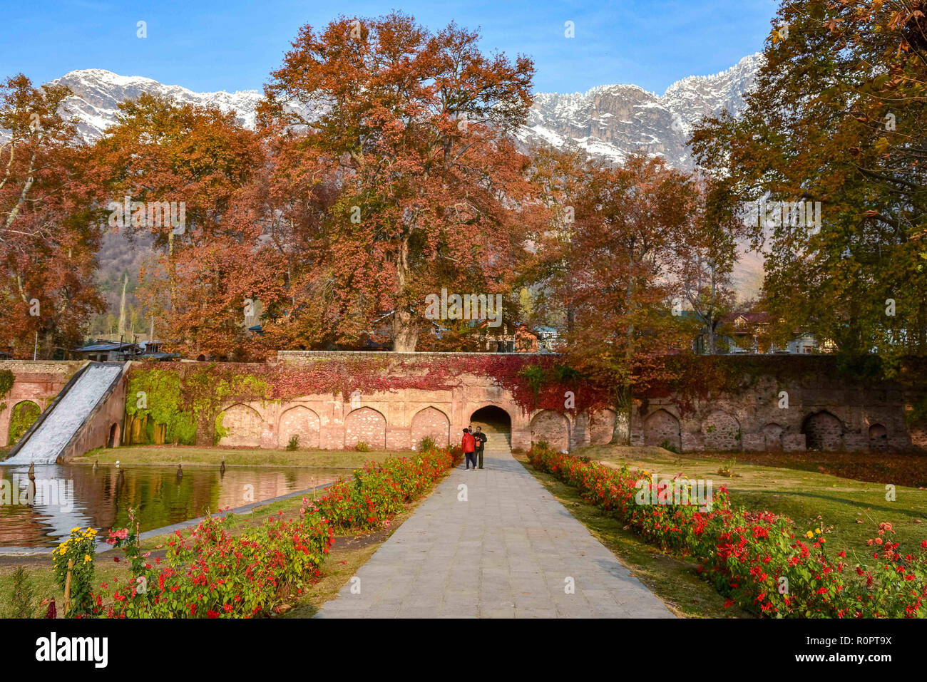 November 7, 2018 - Srinagar, Jammu & Kashmir, India - Visitors are seen ...