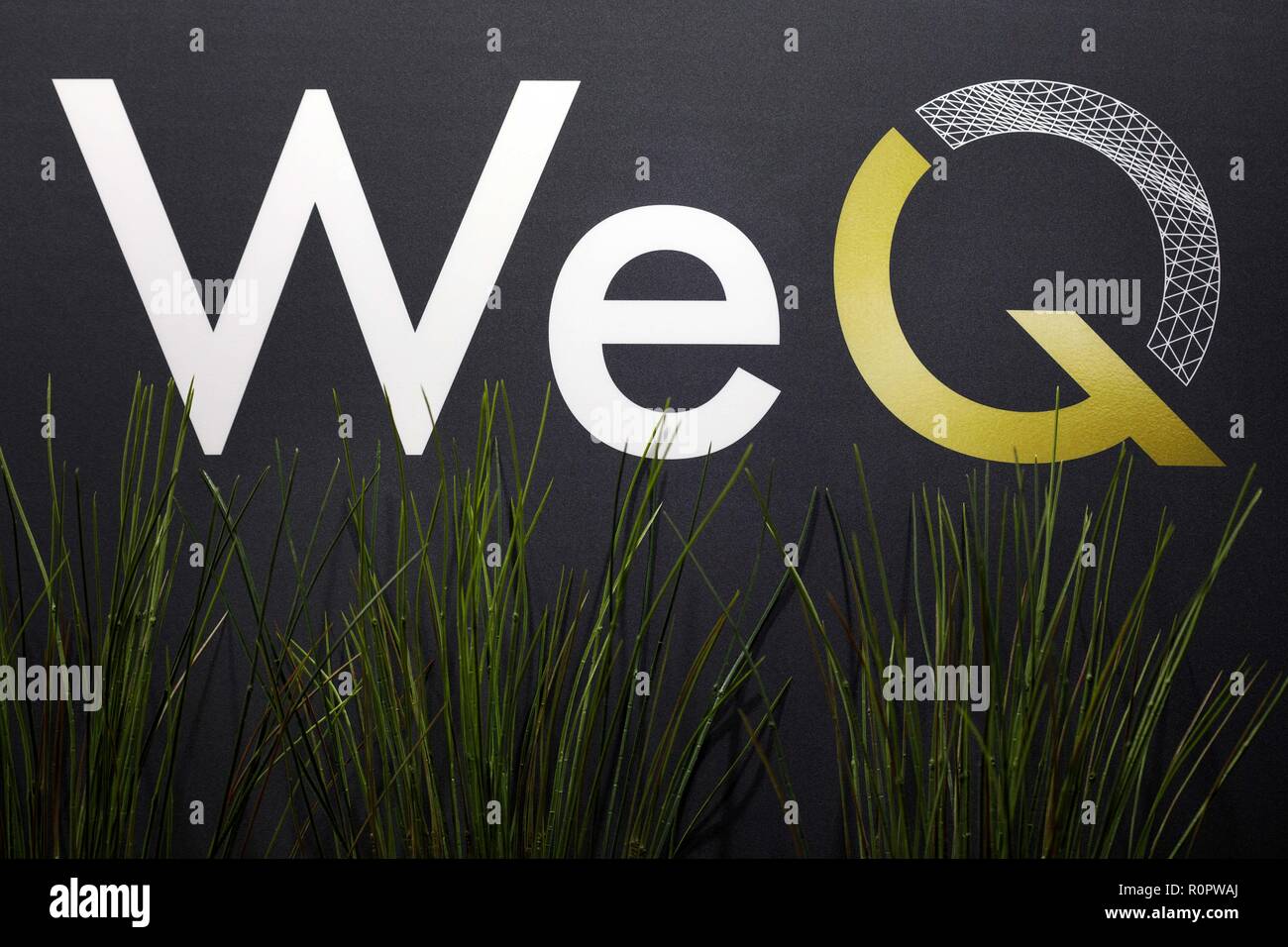Logo der Werbeagentur WeQ | usage worldwide Stock Photo - Alamy