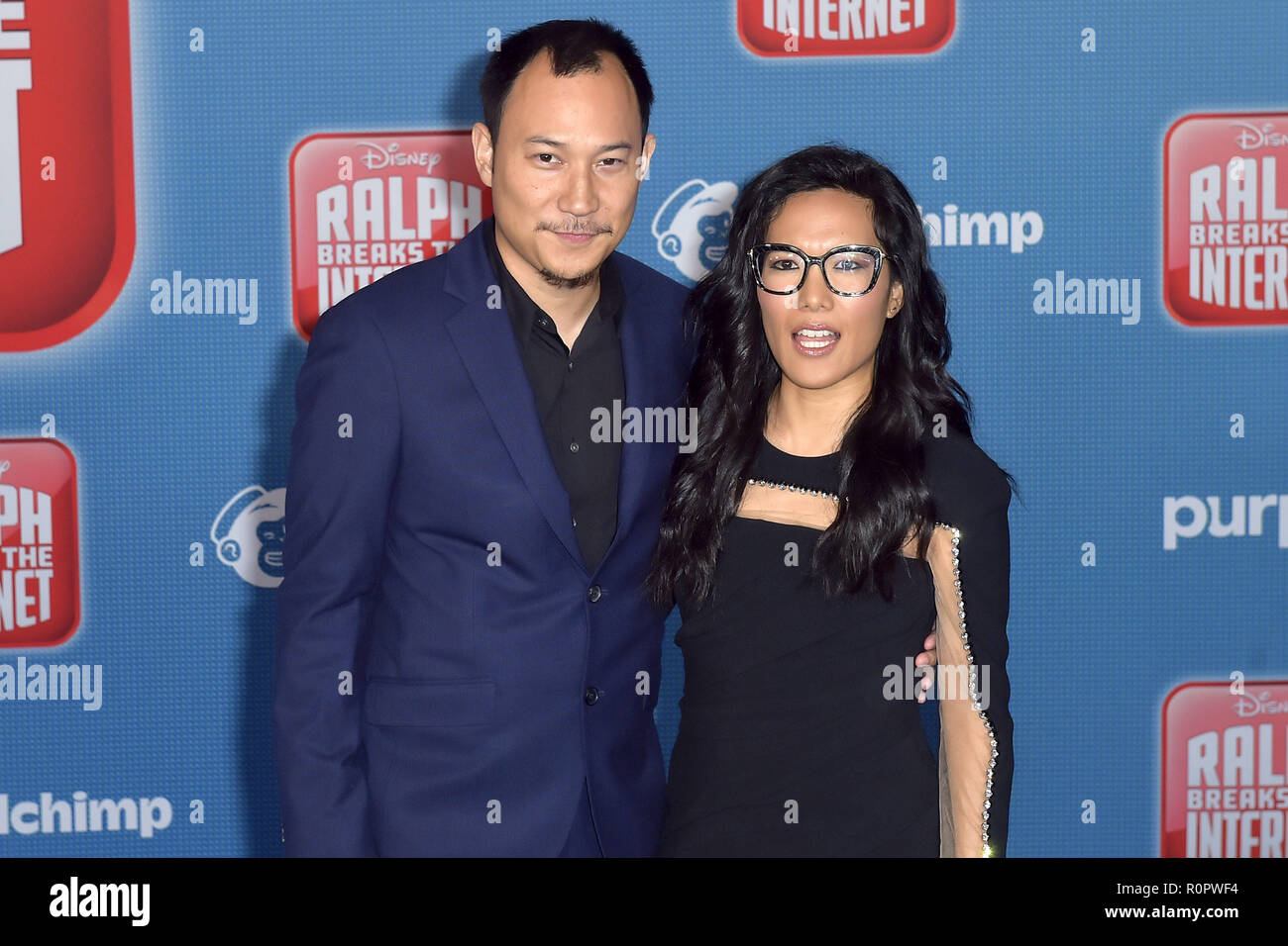 Los Angeles, California. 5th Nov, 2018. Ali Wong and her husband Justin ...