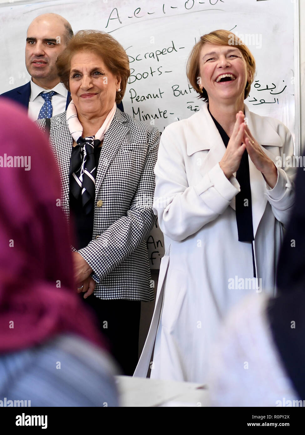 Beirut, Lebanon. 30th Oct, 2018. Elke Büdenbender, wife of the German ...