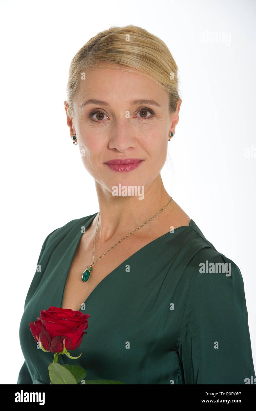 Actress Solveig AUGUST plays the role of Margret Merz, in the ARD ...