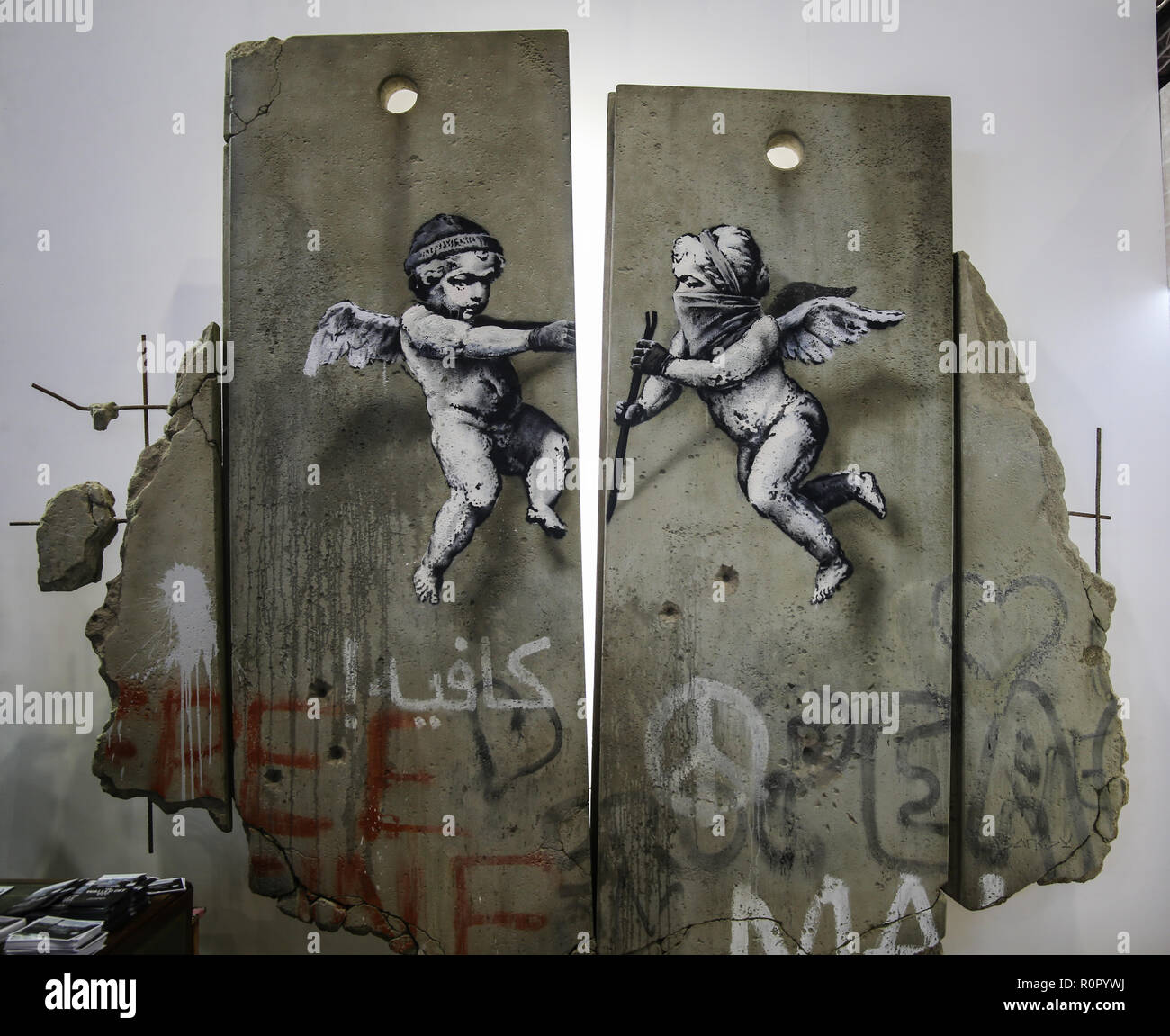 London UK 07 Nov 2018 An original Bansky sraight from Bethlehem ,where ...