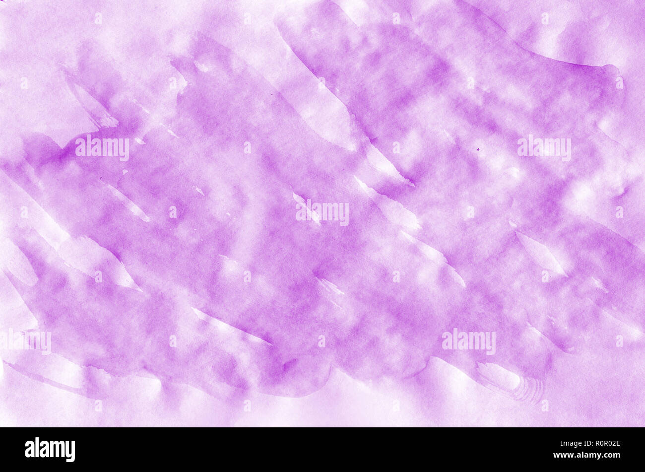 Abstract watercolor background image of mixed colorful spots of purple ...
