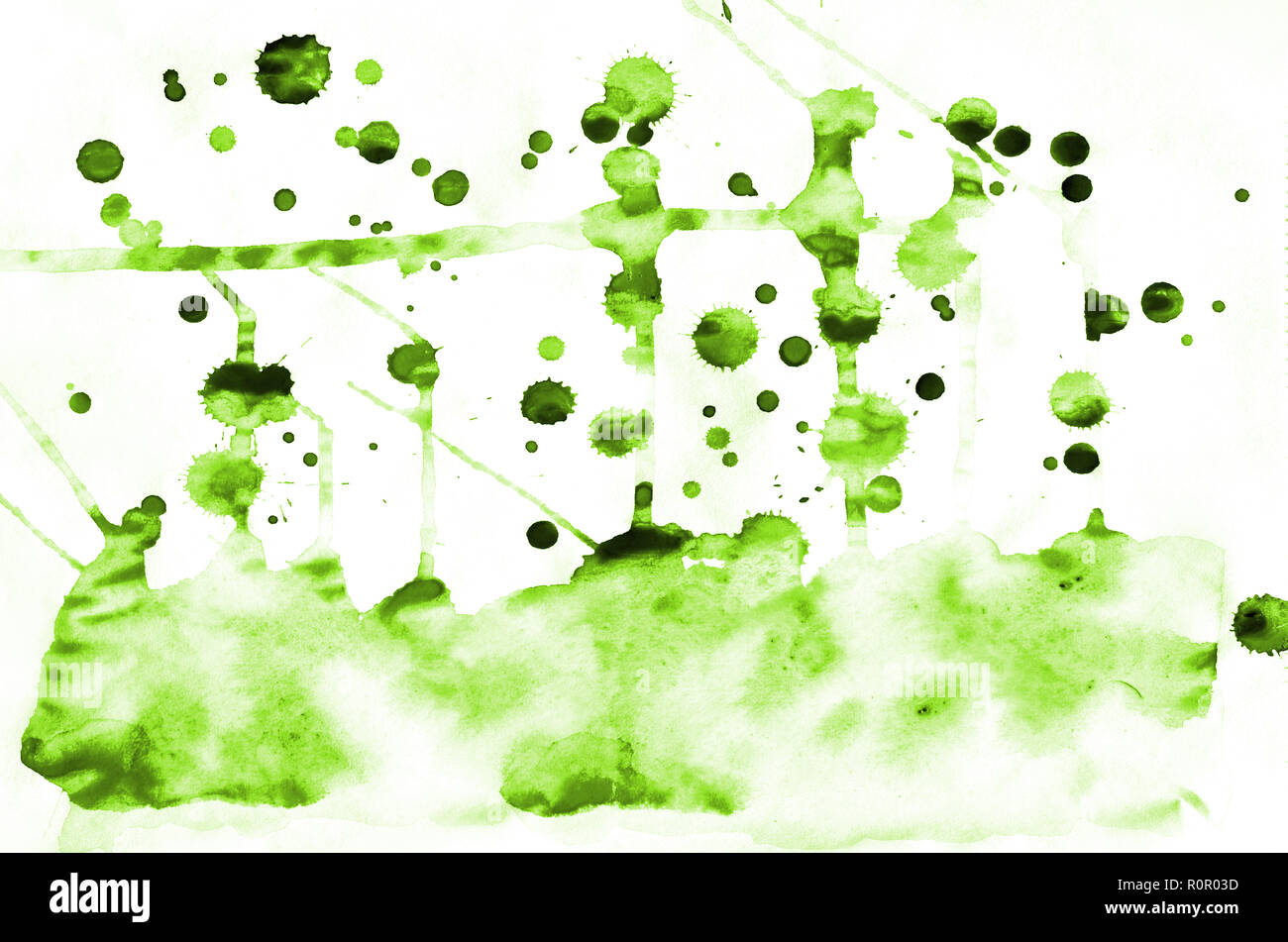 Light green watercolor background on white paper. For the text ...