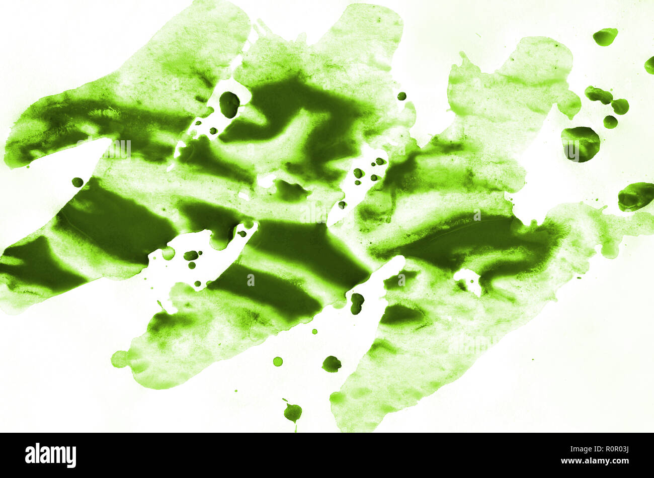 Light green watercolor background on white paper. For the text ...