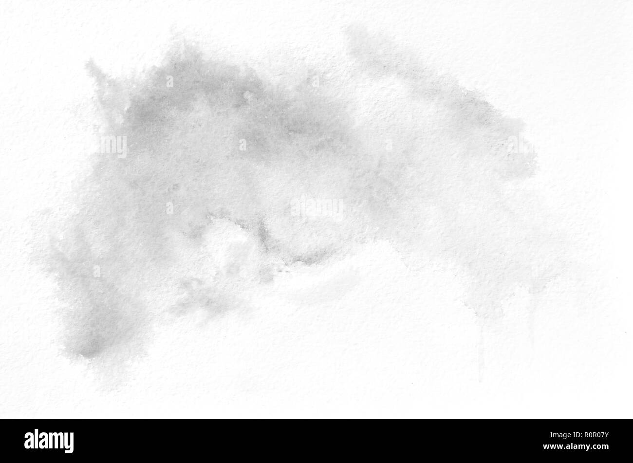 Hand drawn black and white watercolor shape for your design. Creative ...