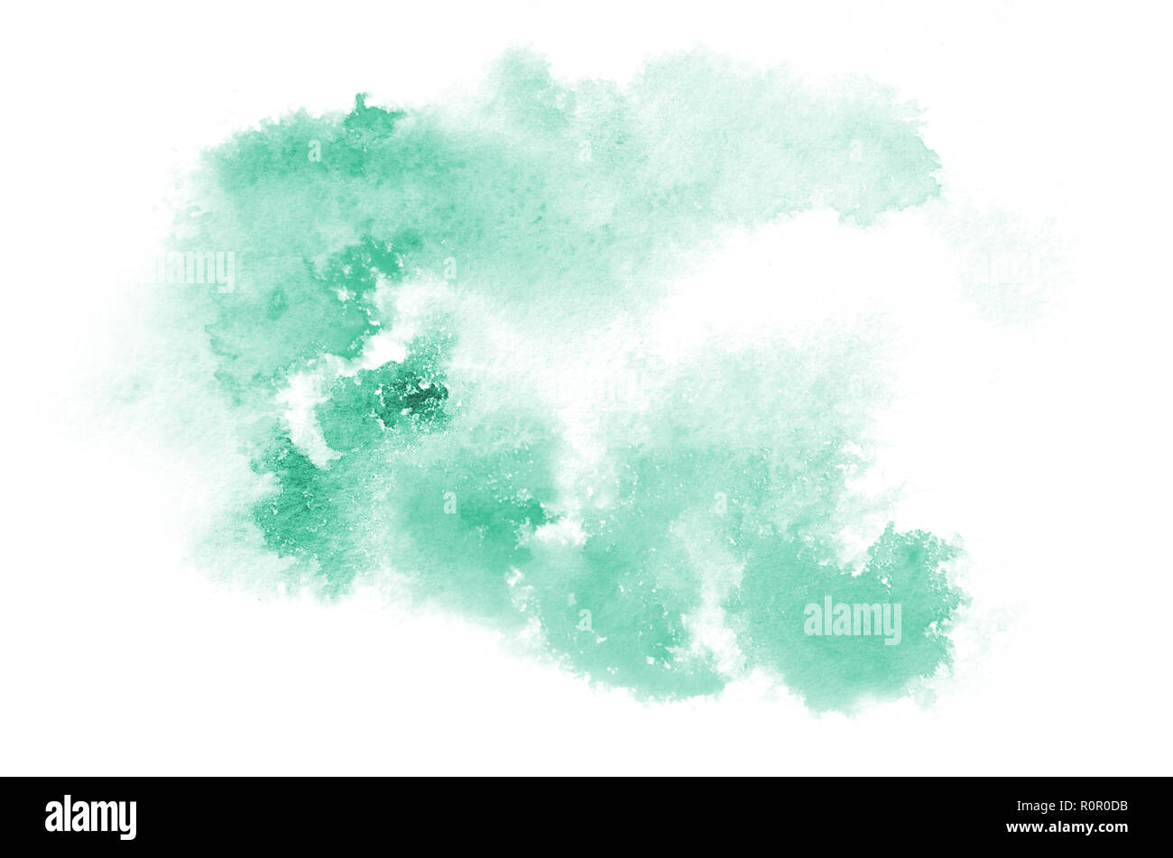 Hand drawn light blue watercolor shape for your design. Creative ...