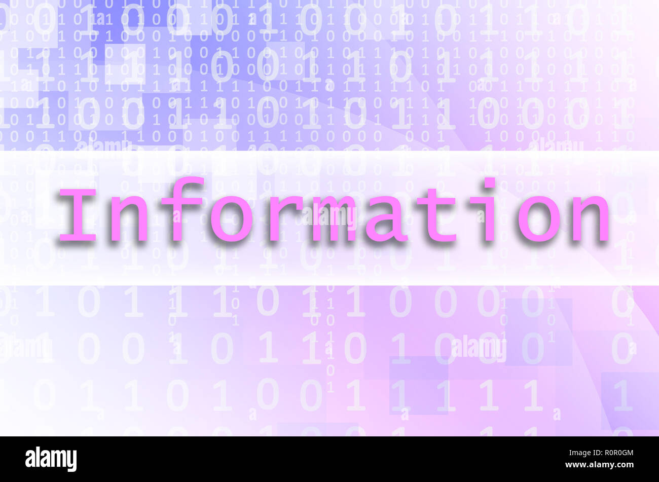 The text inscription Information is written on a semitransparent field ...