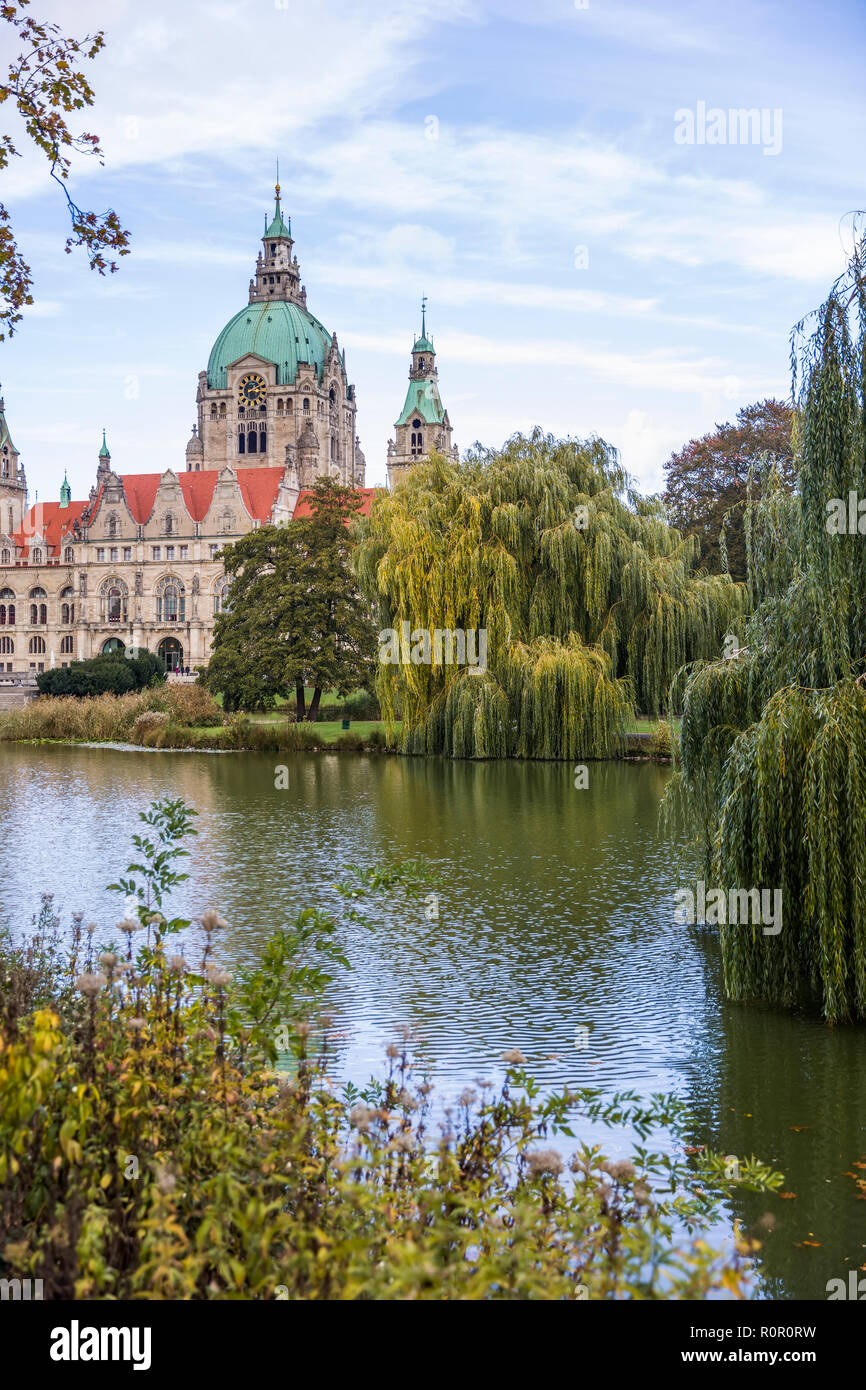 View at New Town Hall in Hanover, Germany Stock Photo - Alamy