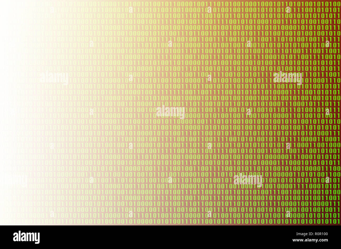 An Image Of A Binary Code Made Up Of A Set Of Green Digits On A Black Background Toned Stock
